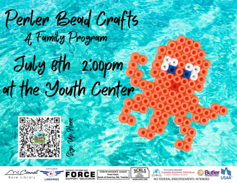 Summer Library Program Perler Beads Craft - McConnell AFB Library